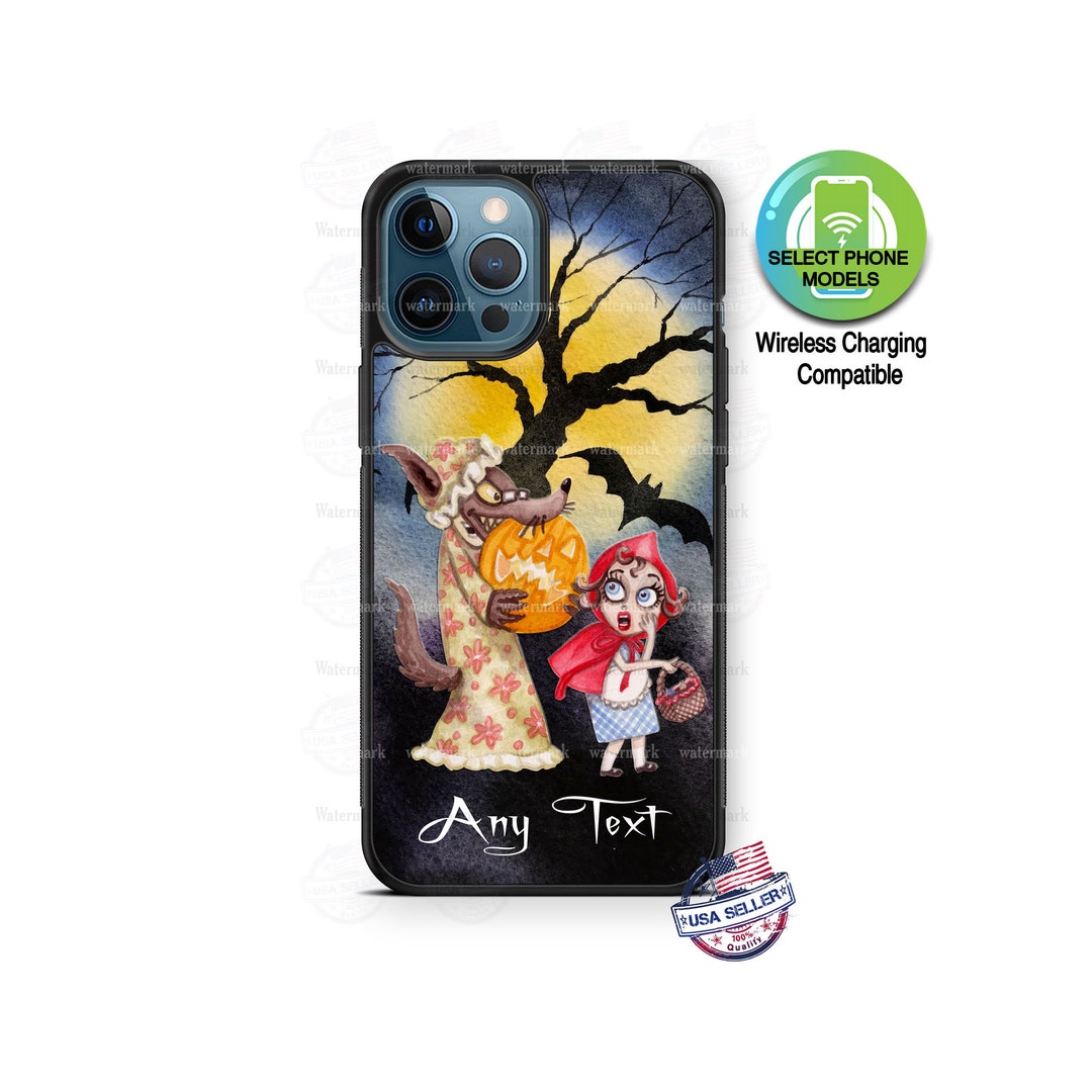 Halloween Red Riding Hood Trick or Treat Bats Design Hard Silicone TPU ...