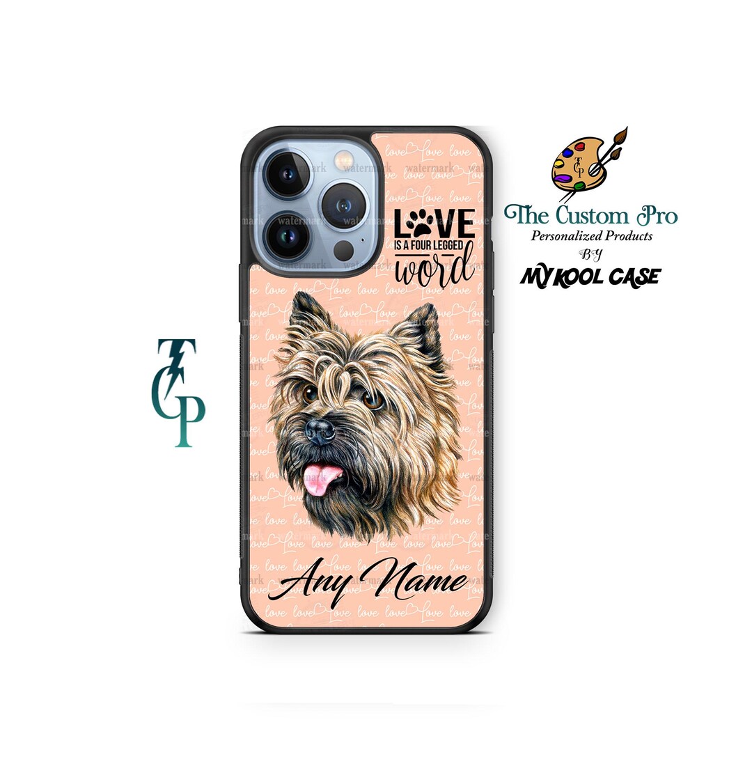Custom Cain Terrier Dog Face Phone Case Cover Fits iPhone Samsung ...