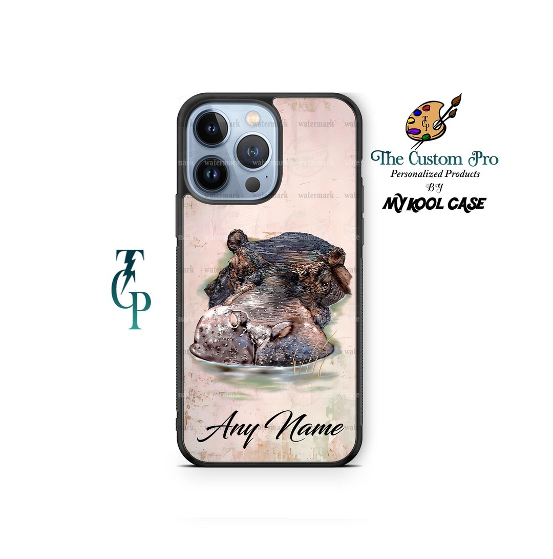 Personalized Hippo Wildlife Handmade Phone Case Cover Fits iPhone ...