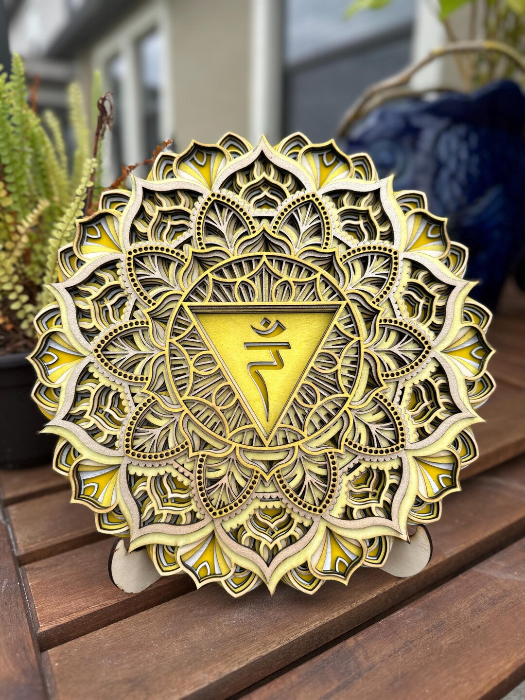 Solar Plexus Chakra Mandala – Manipura Chakra Wall Art | Laser-cut ...