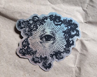 Golden Eye Vinyl Sticker All Seeing Eye Vinyl Sticker Celestial Sticker ...