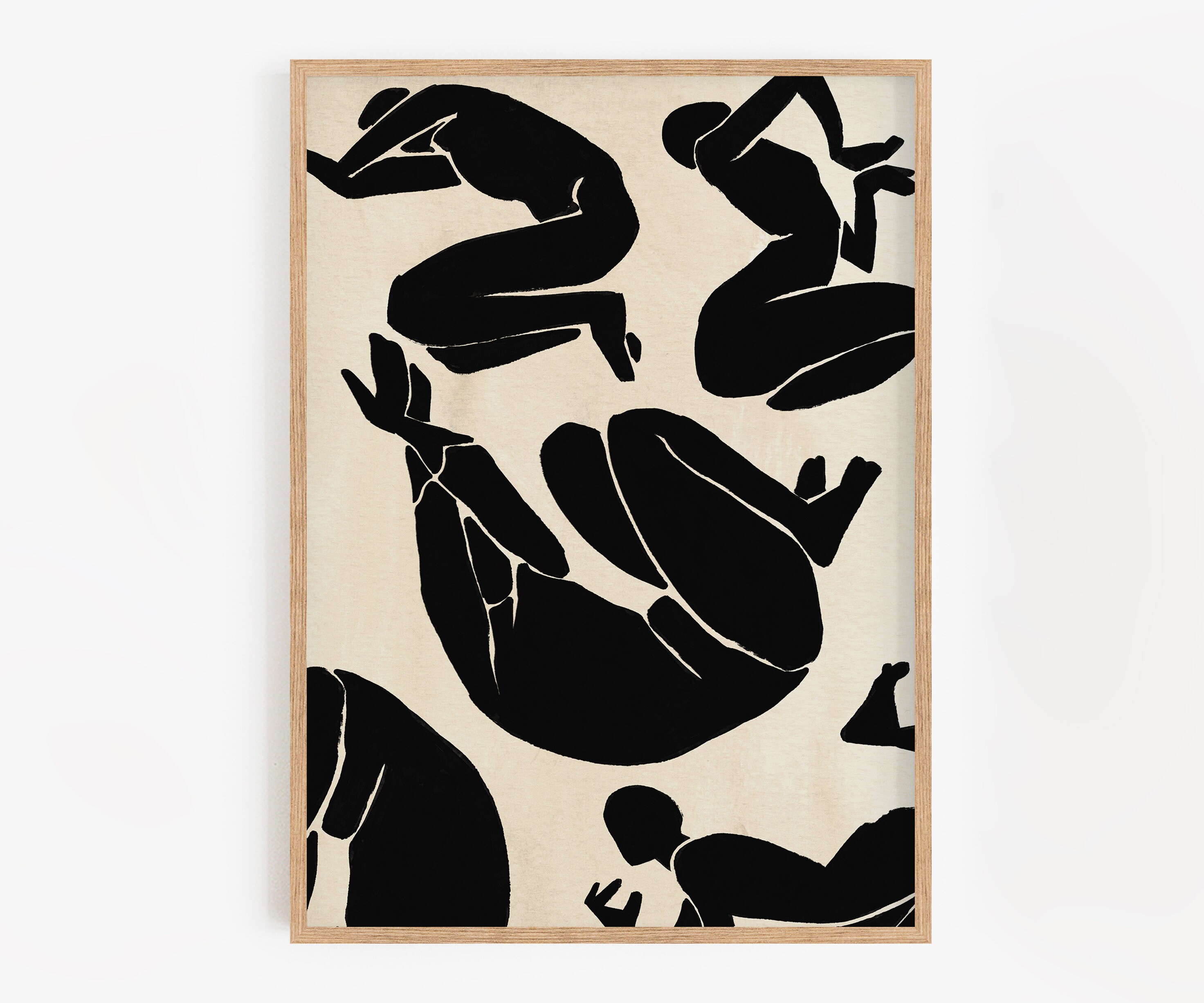 Abstract Body Shapes 02 PRINTABLE bodies art print with | Etsy