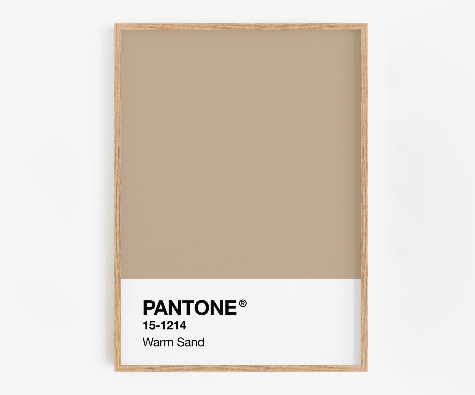 Pantone Warm Sand Poster Desert tone Pantone print Pantone | Etsy