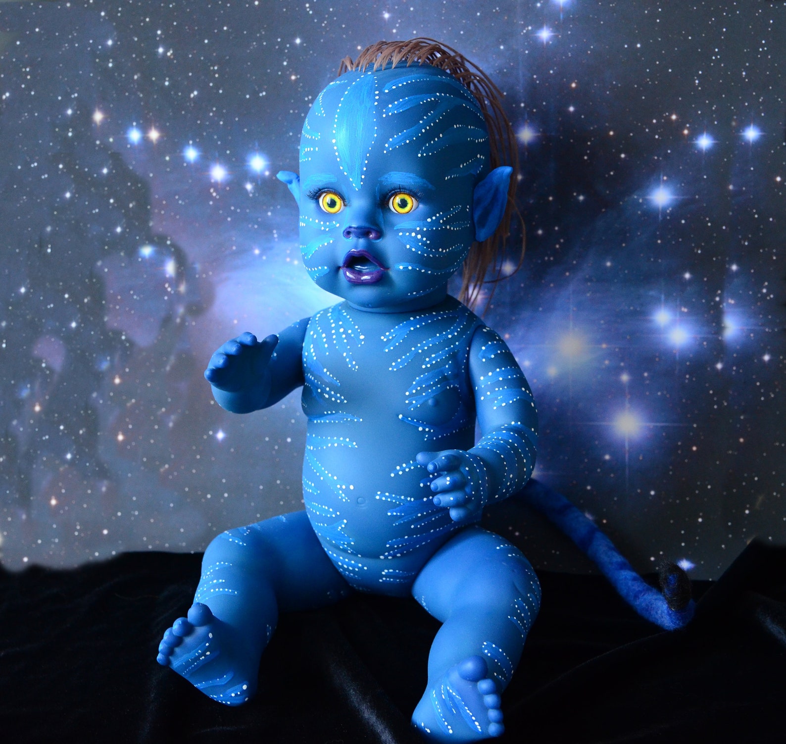 Baby Avatar Doll Repaint / Ooak Fantasy Baby - Etsy