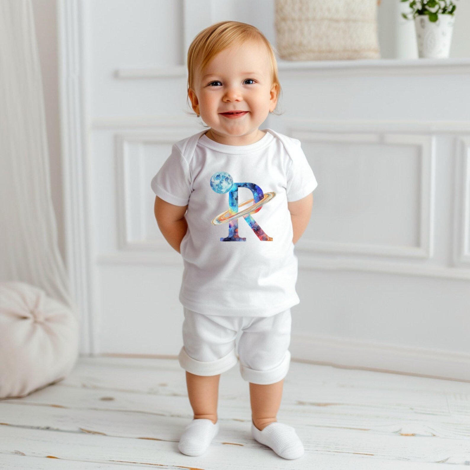 Galactic Watercolor Alphabet - Space Themed Letters, Nursery Decor ...