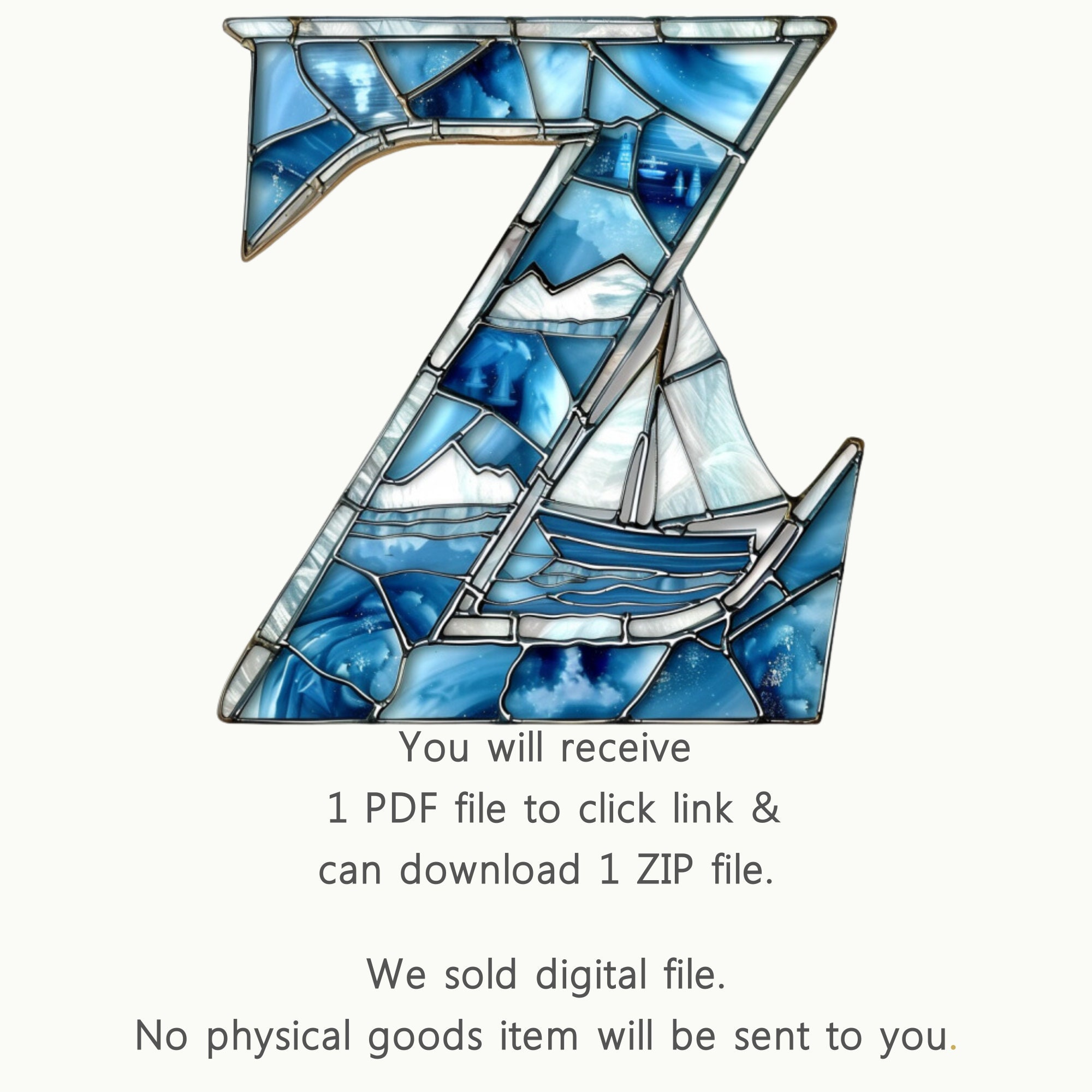 Stained Glass Alphabet PNG - Arctic Digital ABC Clipart for Crafts ...