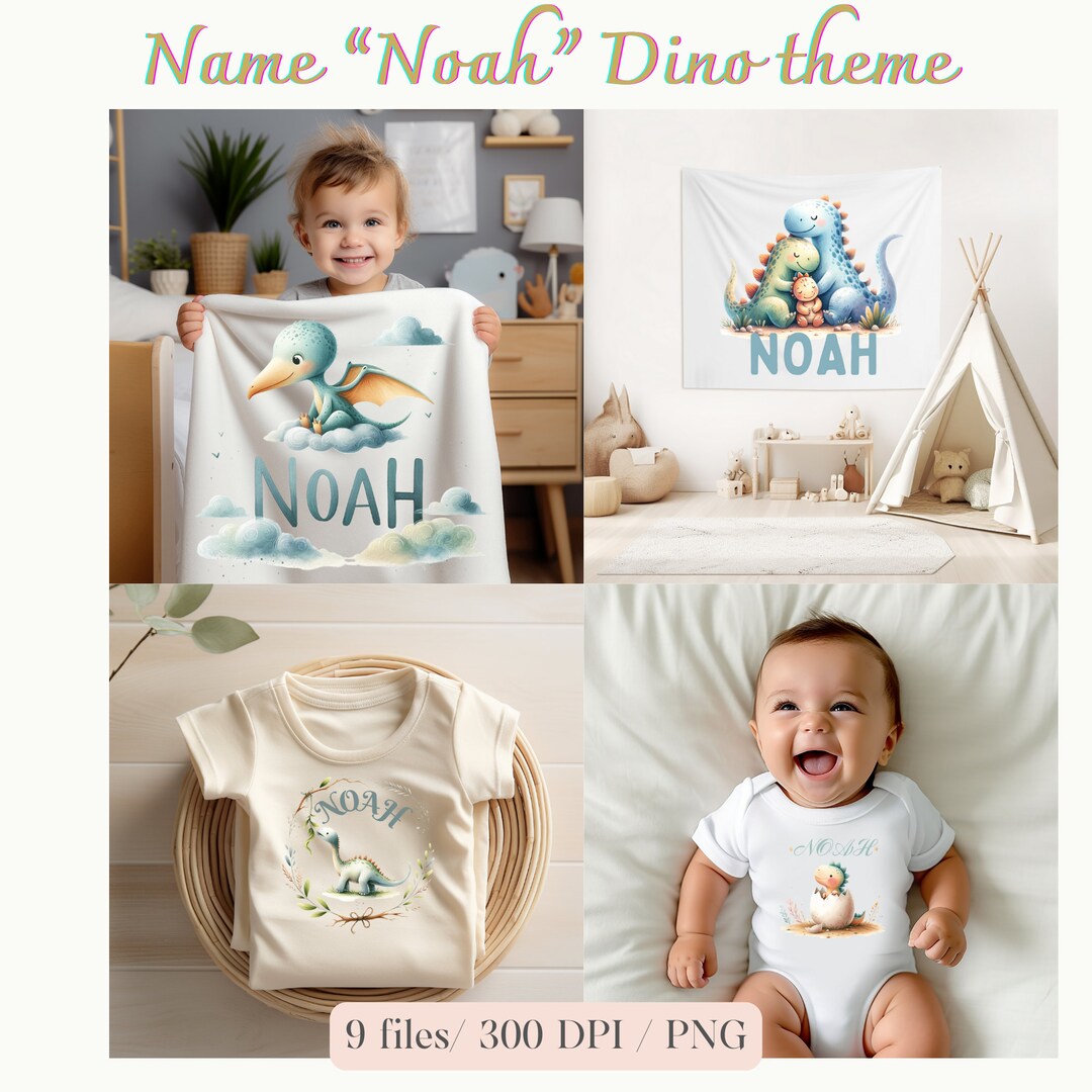 Noah, Baby Name Png, Baby Sign Name Png, Baby Blanket Name Png, Baby ...