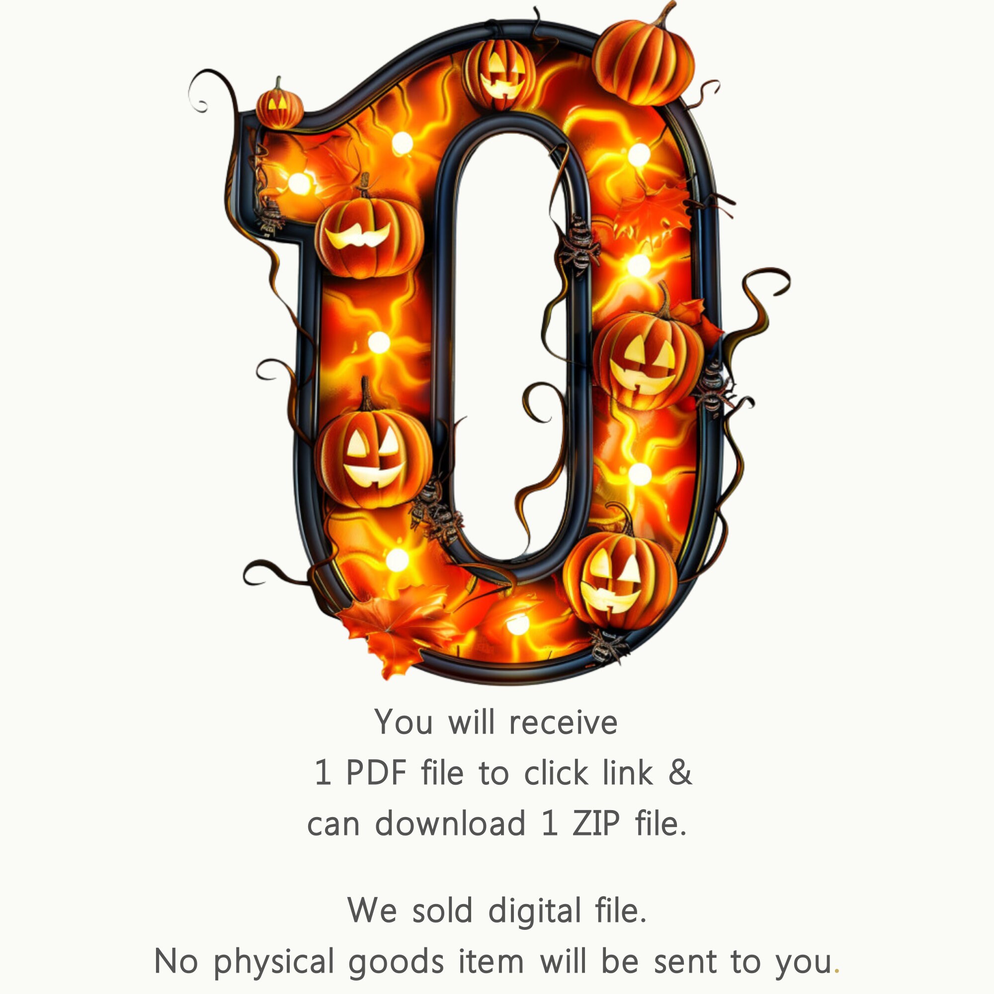 Jack O' Lantern Number PNG Clipart, Spooky Digital Download for ...