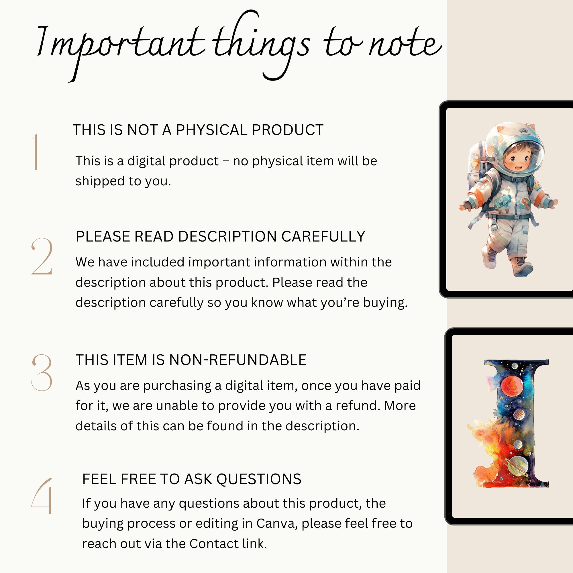 Galactic Watercolor Alphabet - Space Themed Letters, Nursery Decor ...