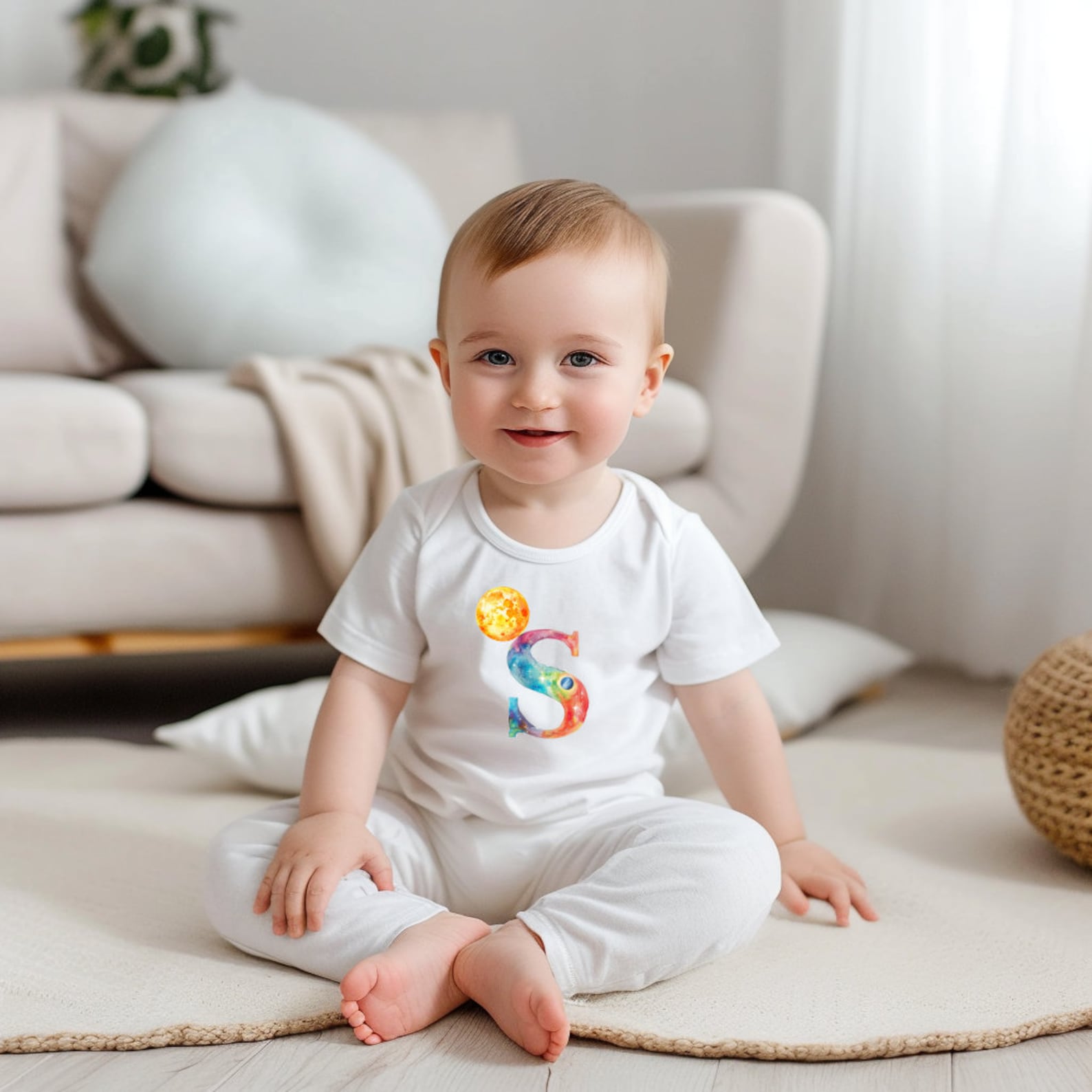 Galactic Watercolor Alphabet - Space Themed Letters, Nursery Decor ...