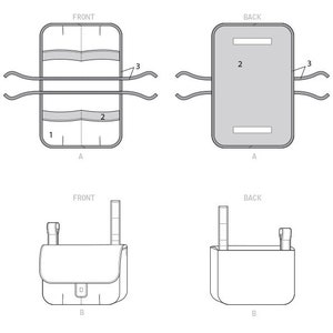 Simplicity 9309 Pattern Walker Caddy and Bag - Etsy
