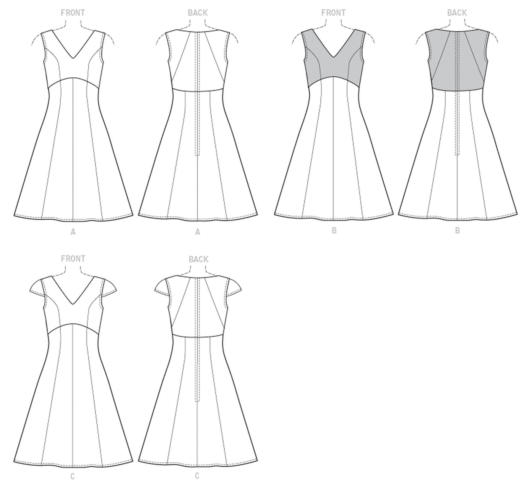 Butterick 6448 Pattern Misses' Fit-and-flare - Etsy