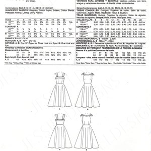 Mccall's 7599 Pattern Misses Lined Fit-and Flare Dresses - Etsy
