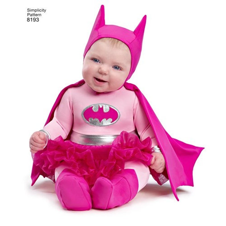 Simplicity 8193 Pattern DC Comics Babies' Superhero - Etsy