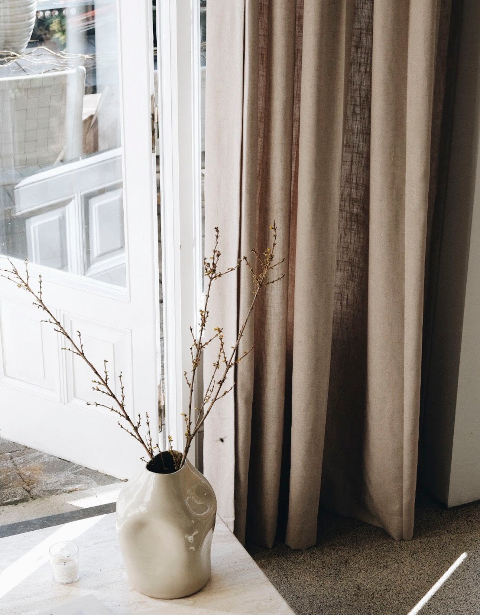 Linen Curtains Natural Sand Cotton Curtains With Linen Texture - Etsy ...