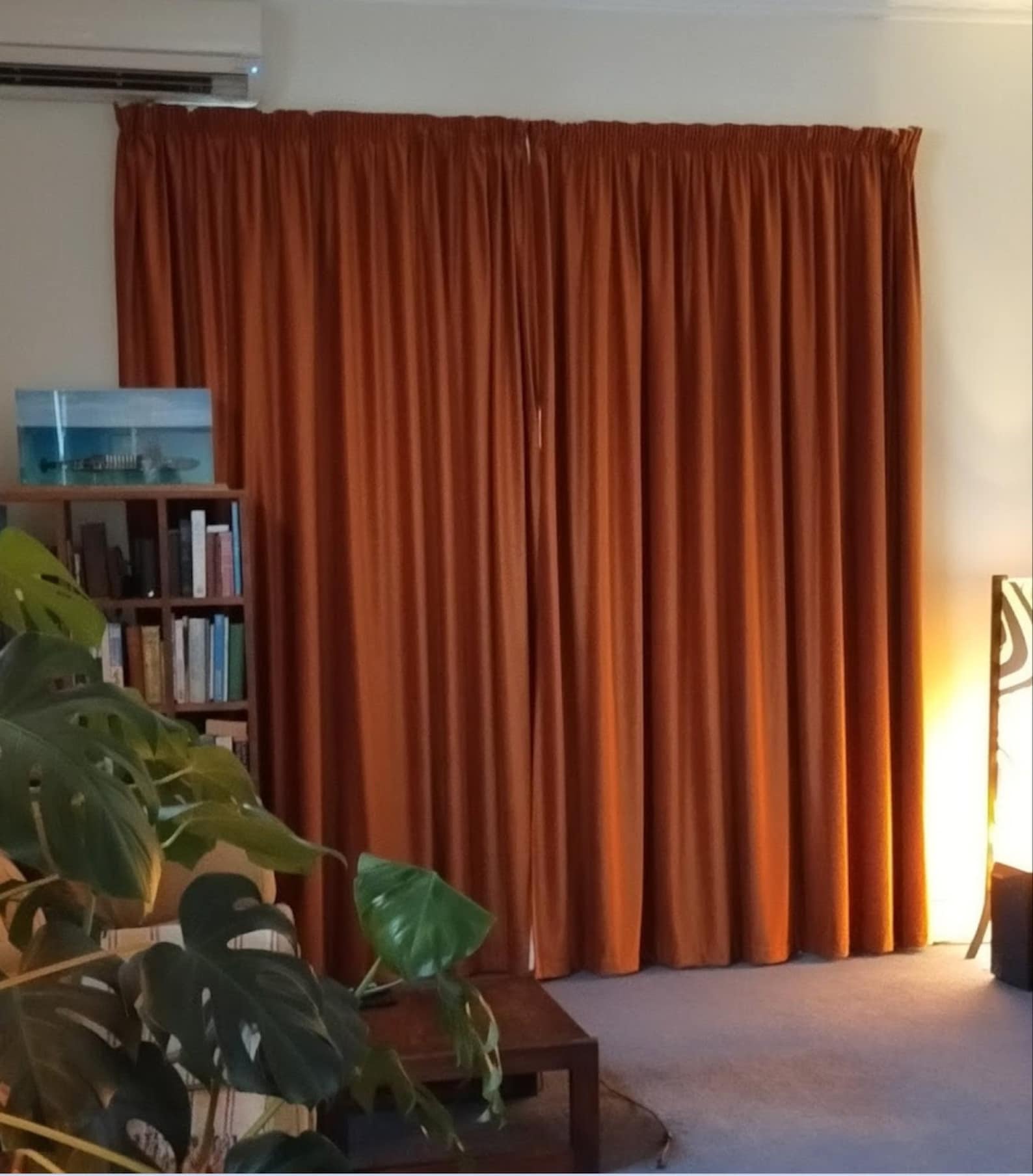 Handmade Rusty Orange Velvet Curtains Drapes Custom Dusty Orange Velvet ...