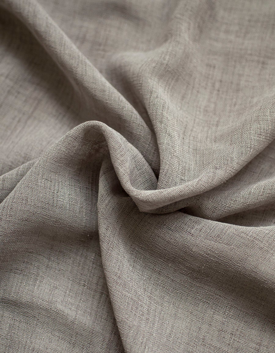 Natural Linen Sheer Curtains Made From Recycled Fabric With - Etsy