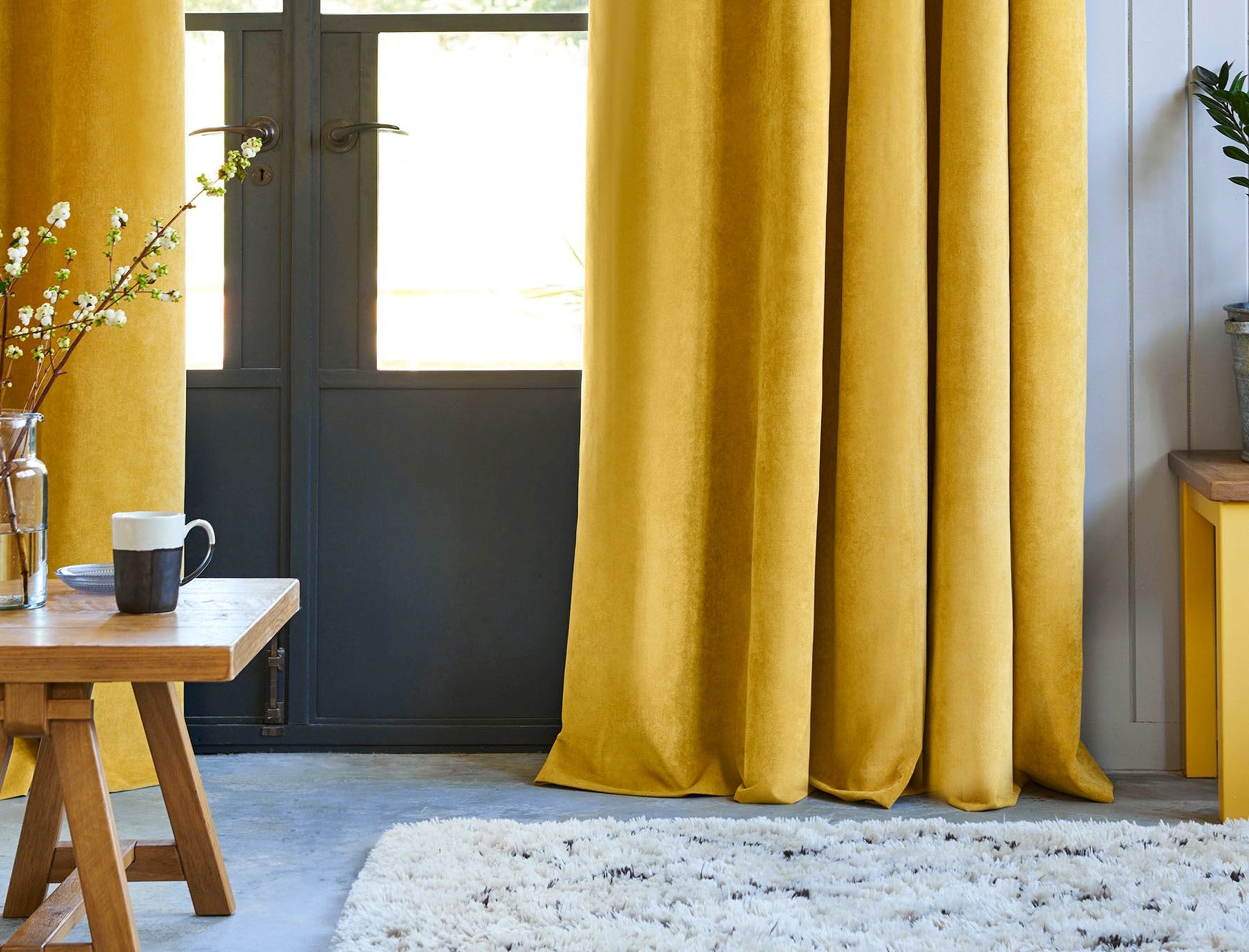 Mustard Velvet Curtains Drapes Custom Grommet Drapes Mustard - Etsy