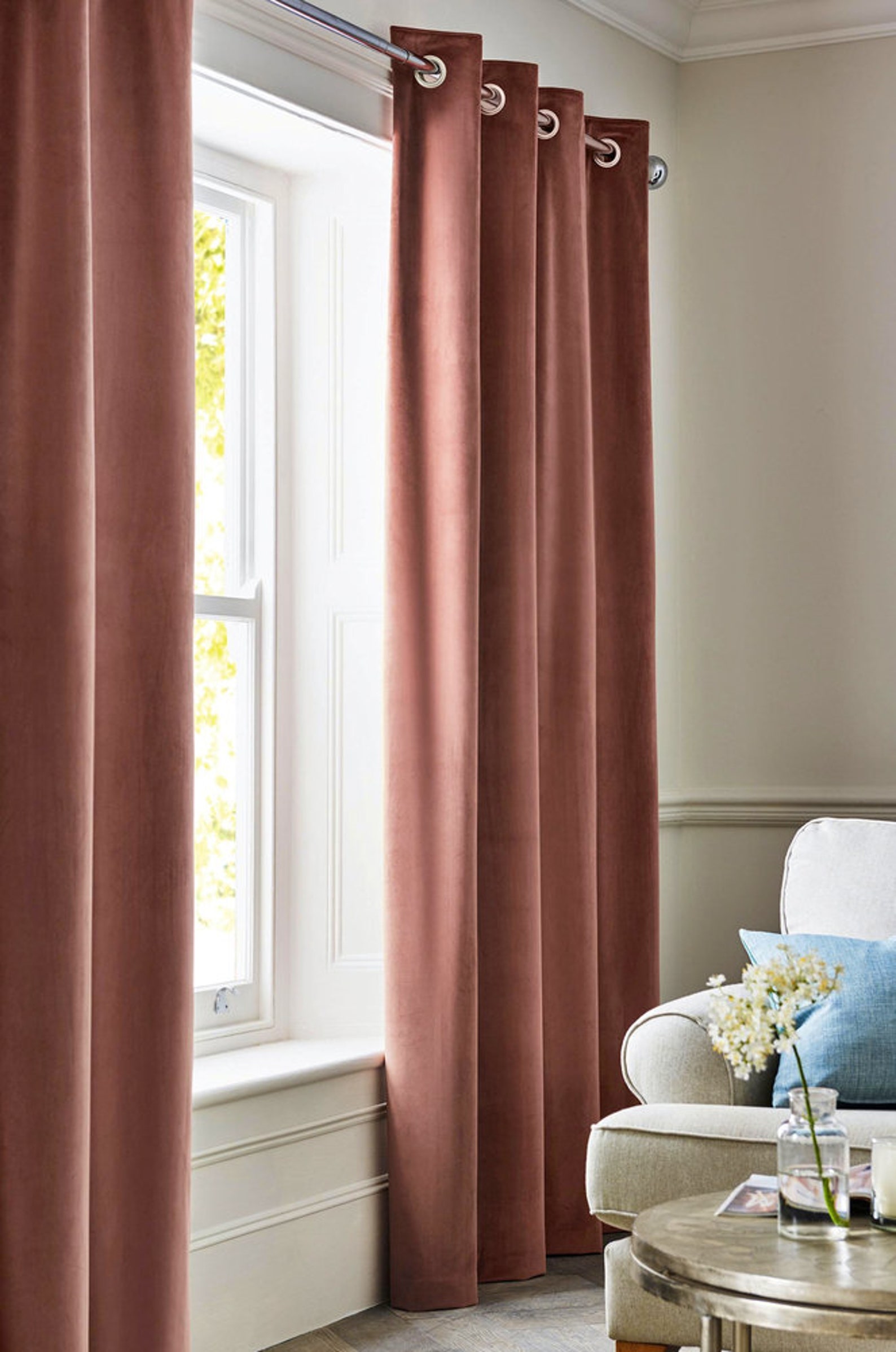 Dusty Rose Pink Velvet Curtains and Drapes Luxury Velvet - Etsy New Zealand