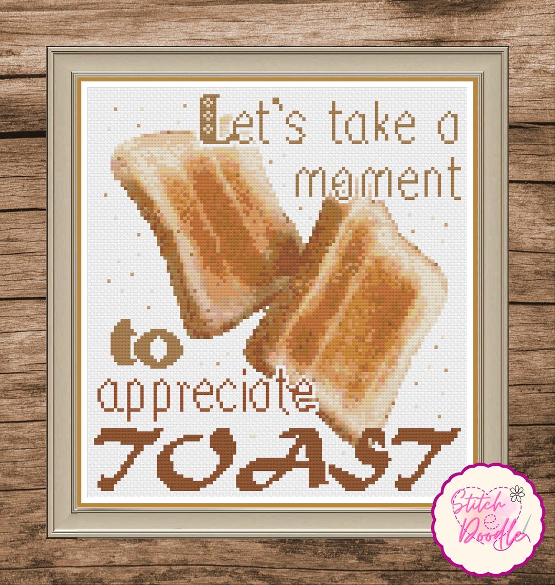 Simple as ... Just Toast Cross Stitch Chart: Pattern Keeper Compatible ...