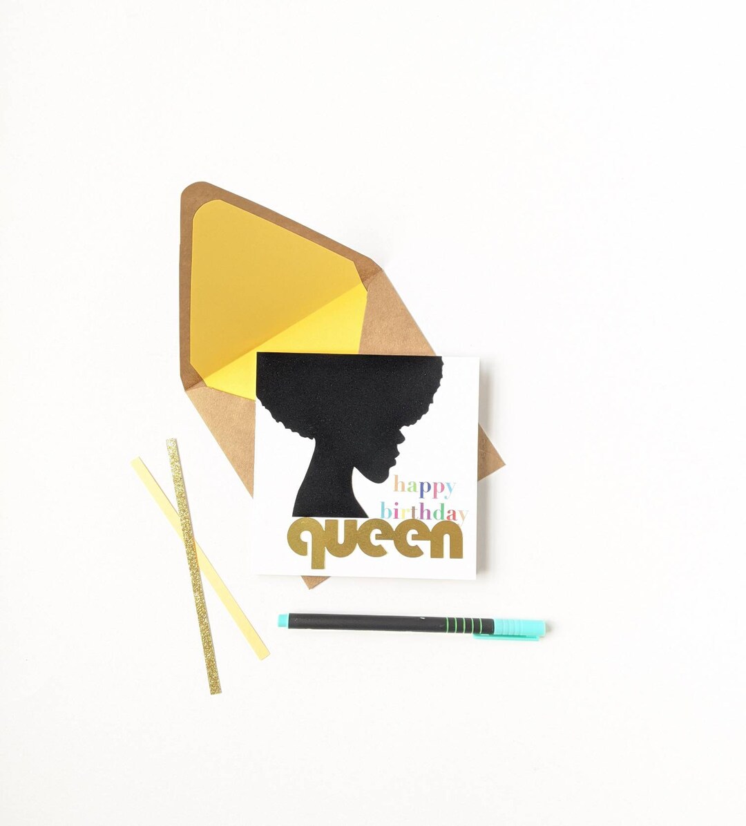 Happy Birthday Queen Card - Etsy