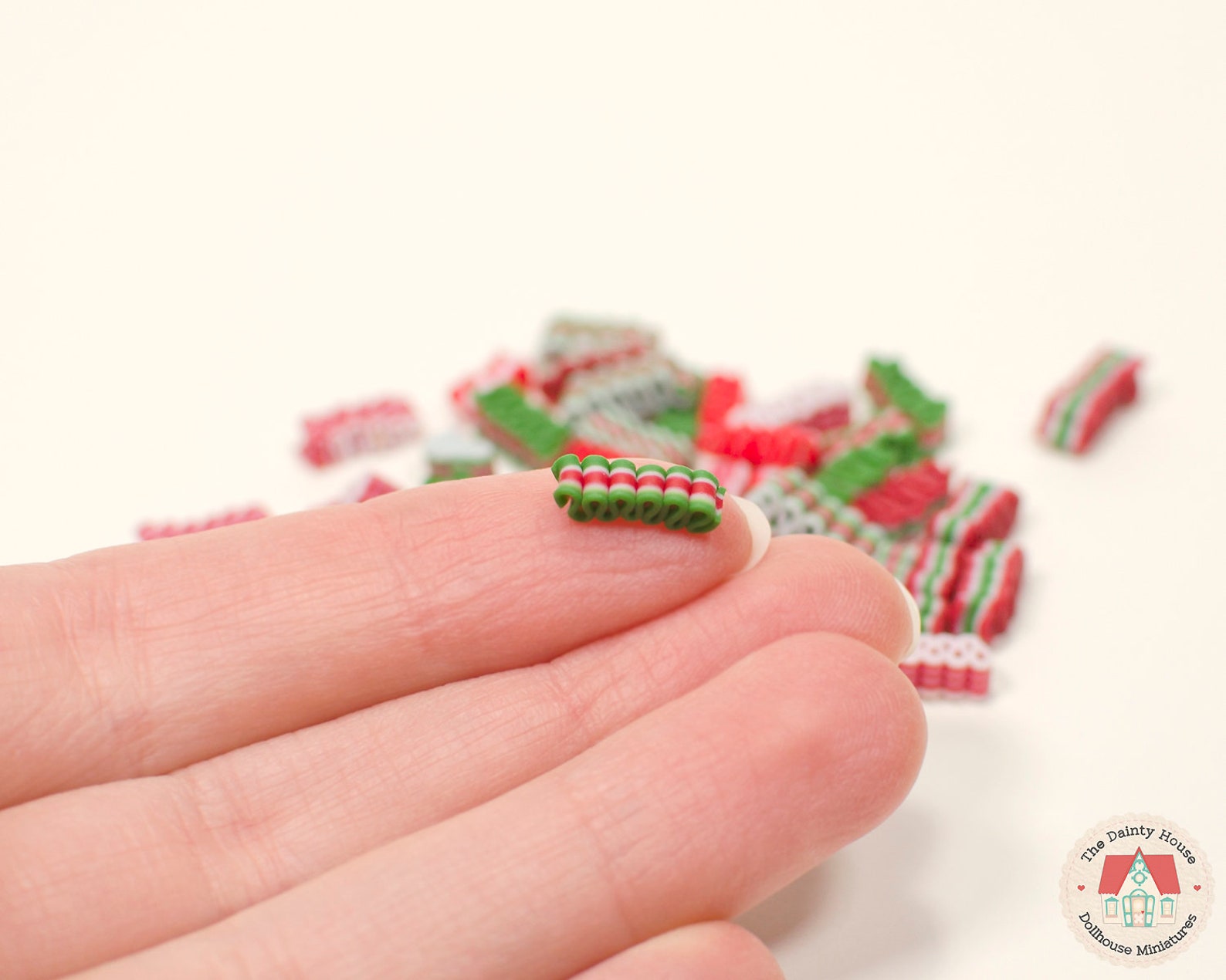 1:12 Miniature Ribbon Candy Red & Green Christmas Mix - Etsy