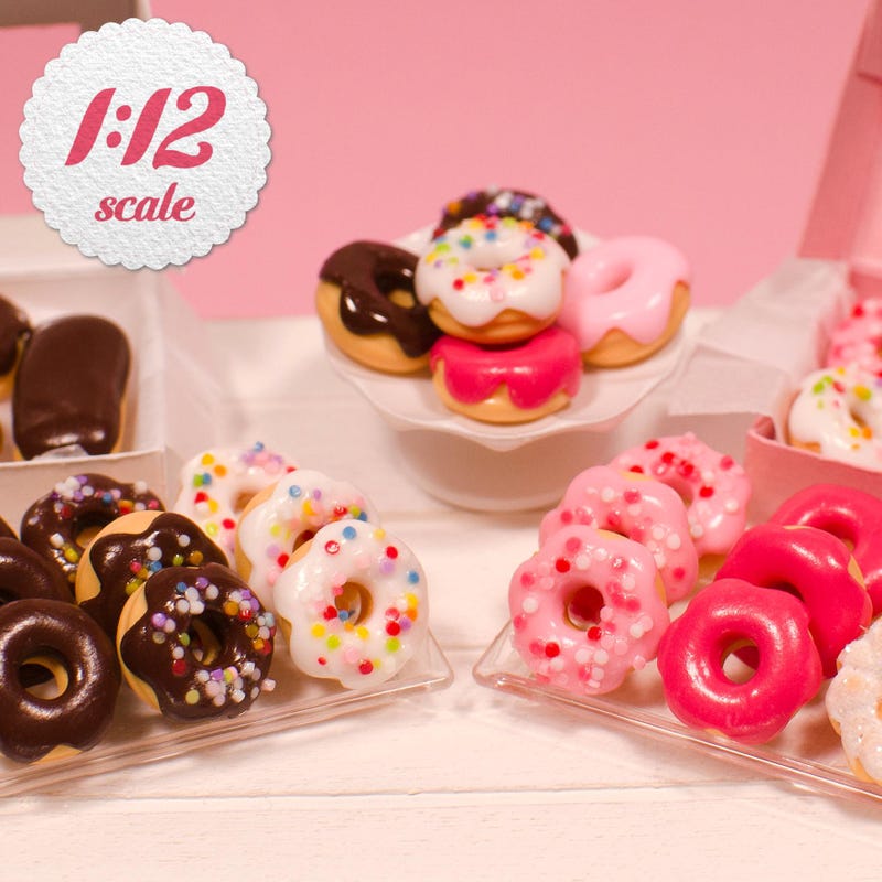 1:12 Scale Dollhouse Donuts - Etsy