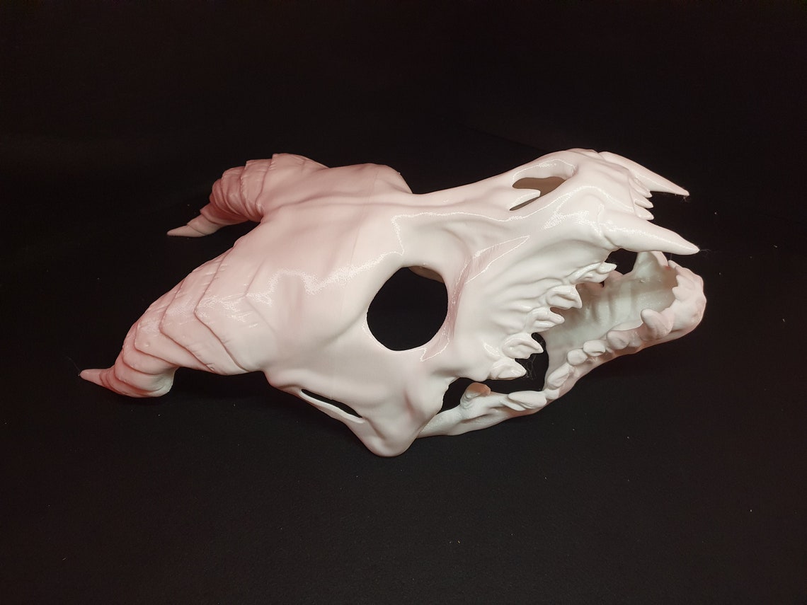 Cosplay Horned Skull Mask Skulldog Mask Fursuit Furry Canine - Etsy