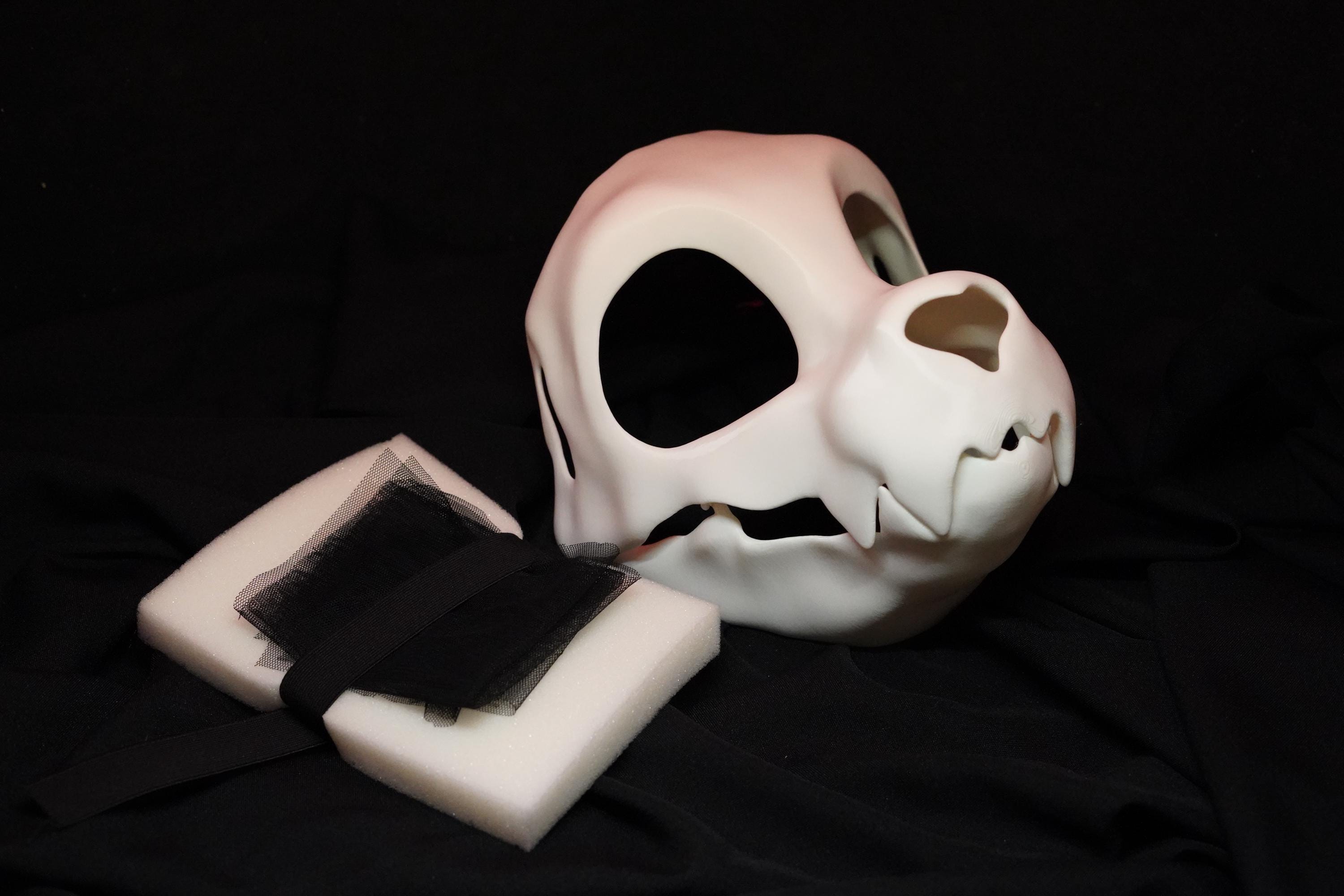 Cosplay Cartoon Skull Mask Toon Skulldog Mask Fursuit Furry Canine ...