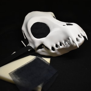 Cosplay Cartoon Skull Mask Toon Skulldog Mask Fursuit Furry Canine ...