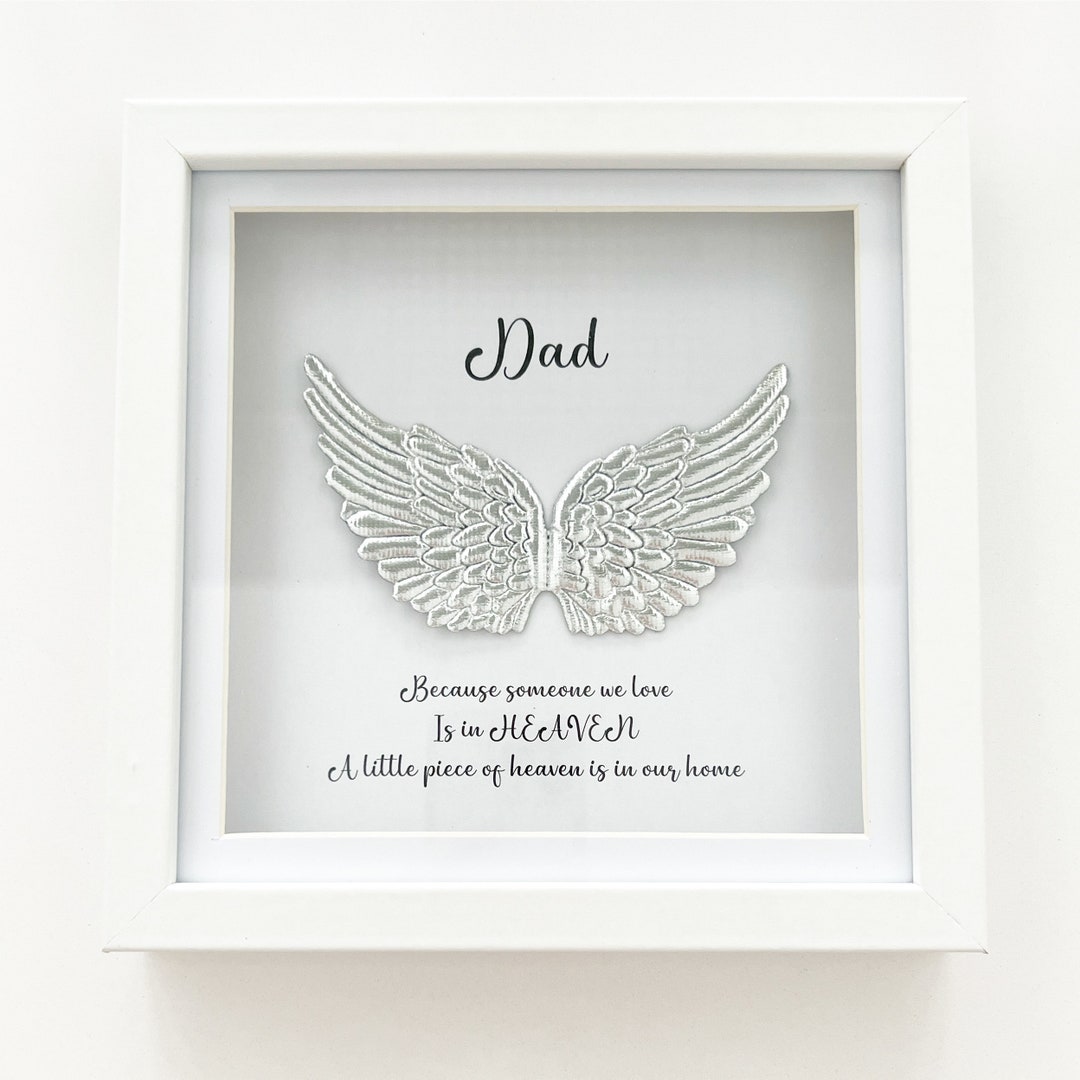 Memorial Gift Bereavement Gift Memorial Keepsake Angel Wings Frame - Etsy