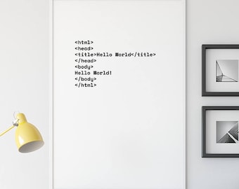 Computer Code Art - Etsy