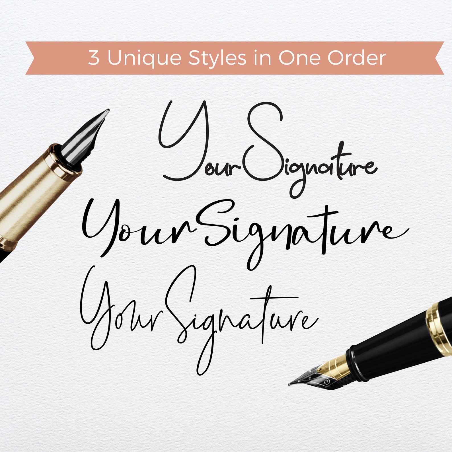 Personalized Handwritten Style Signature, 3 in 1 Order, Identity ...