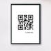 I Love You QR Code, I Love You Print, Romantic Quote Print, Wedding ...