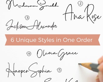 Personalised Handwritten Style Signature, Custom Handwriting Sign ...