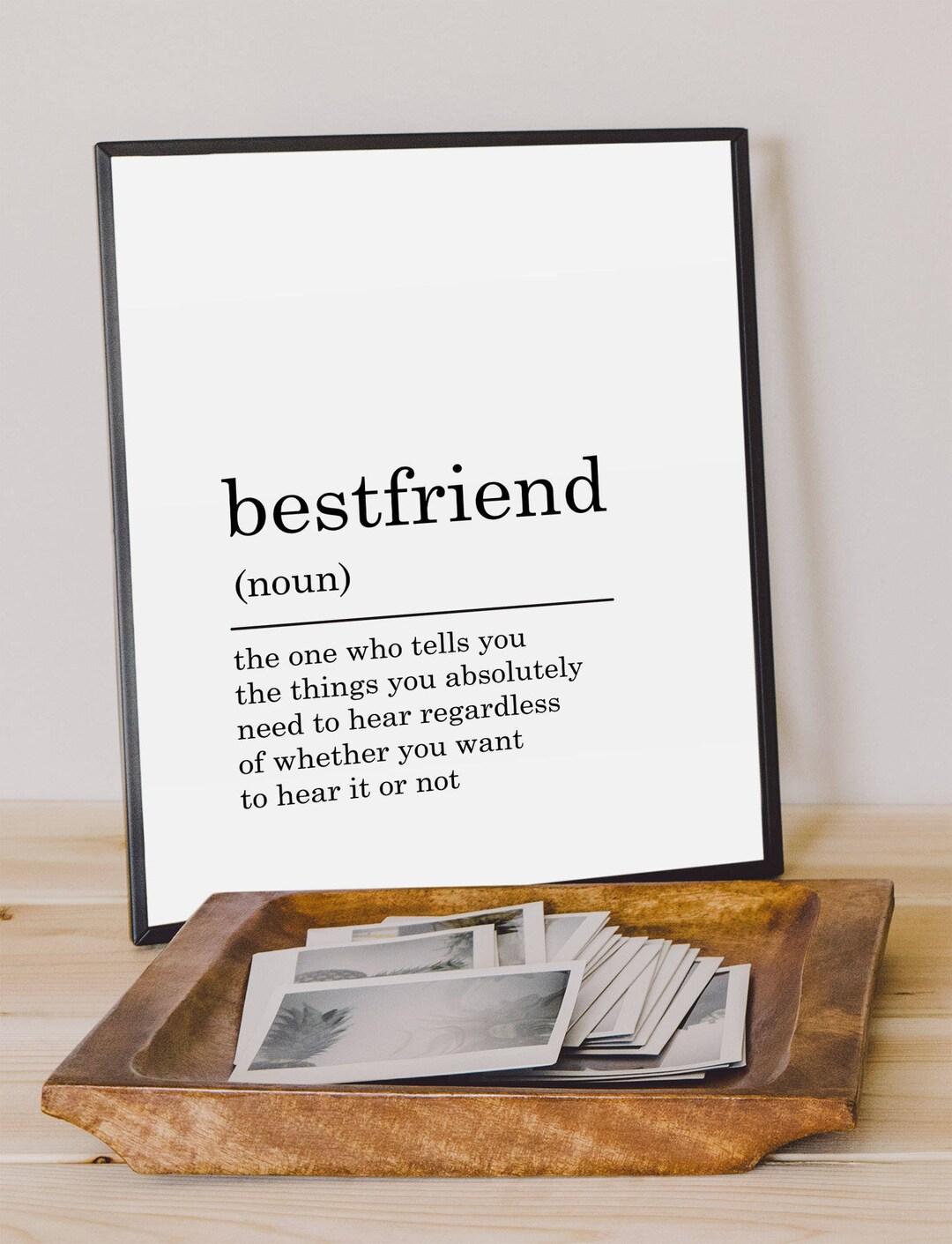 Bestfriend Definition Best Friend Gift, Definition Wall Art, Definition ...
