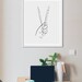 Hand Line Art Printable Wall Artwork Decor, Paint Brushes Drawing ...