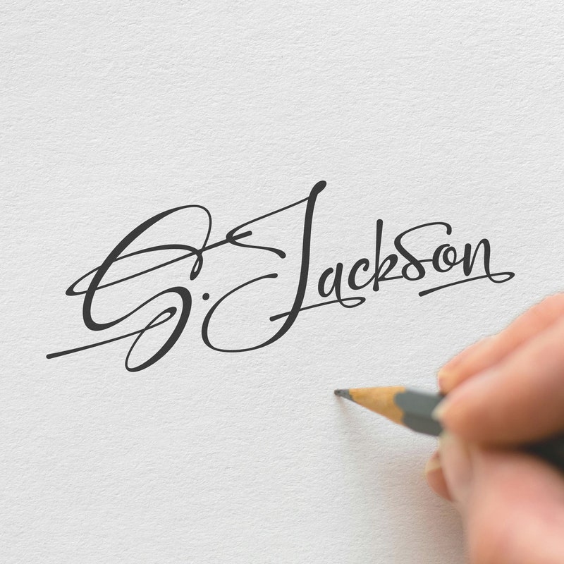 Hand Written Stamp - Etsy