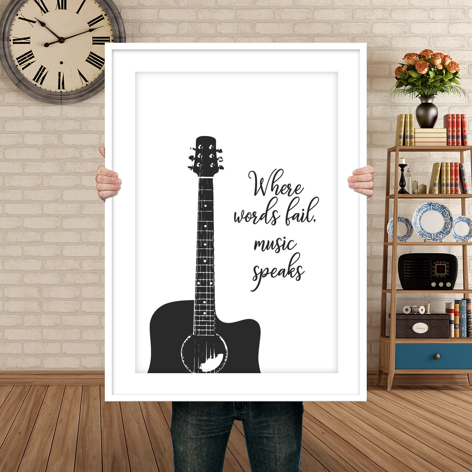Create Gallery Wall, Three Music Quote Artworks, Set Large-scale Arts ...