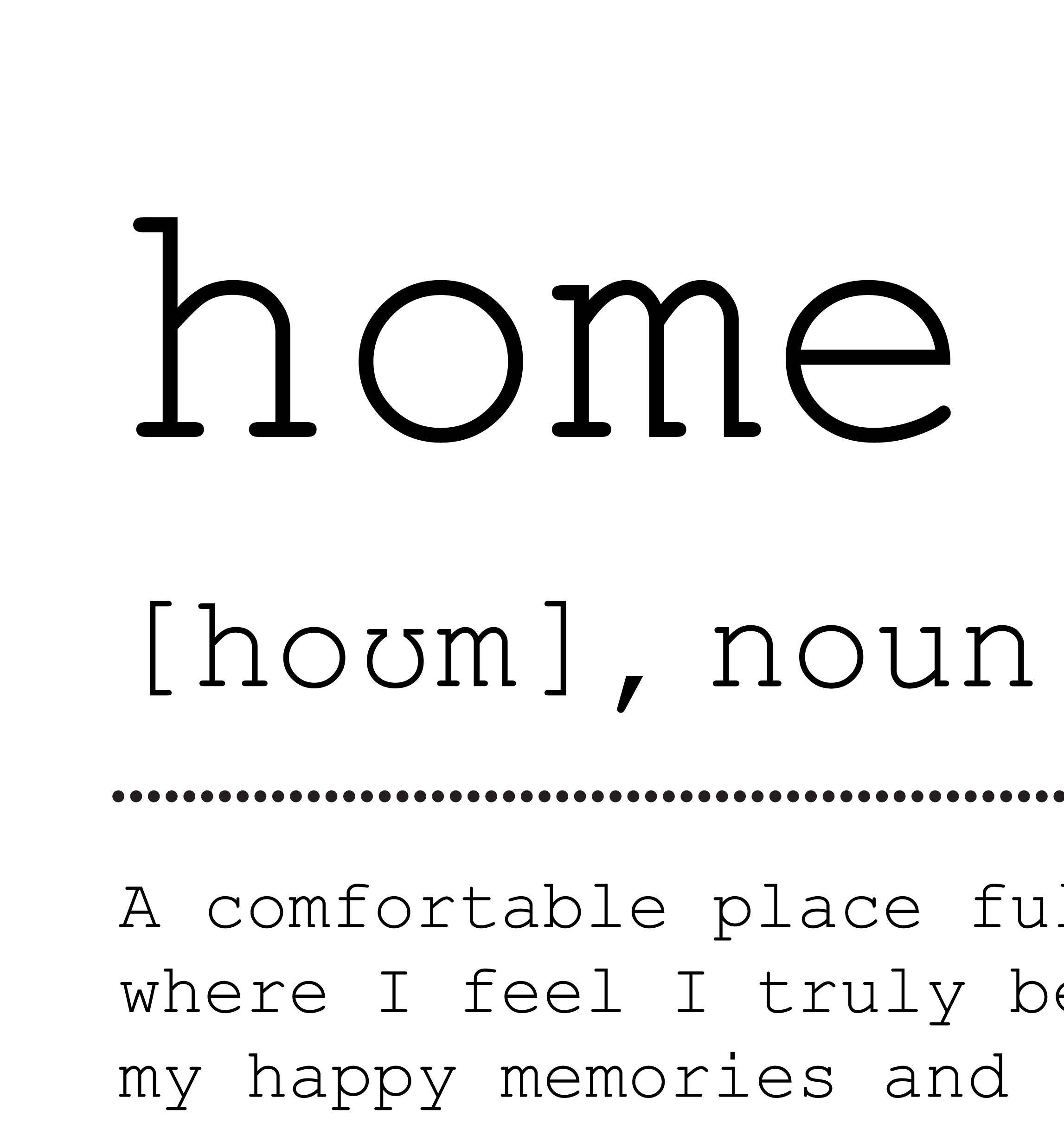 Modern Minimalist Poster Home Definition Printable Wall Art - Etsy