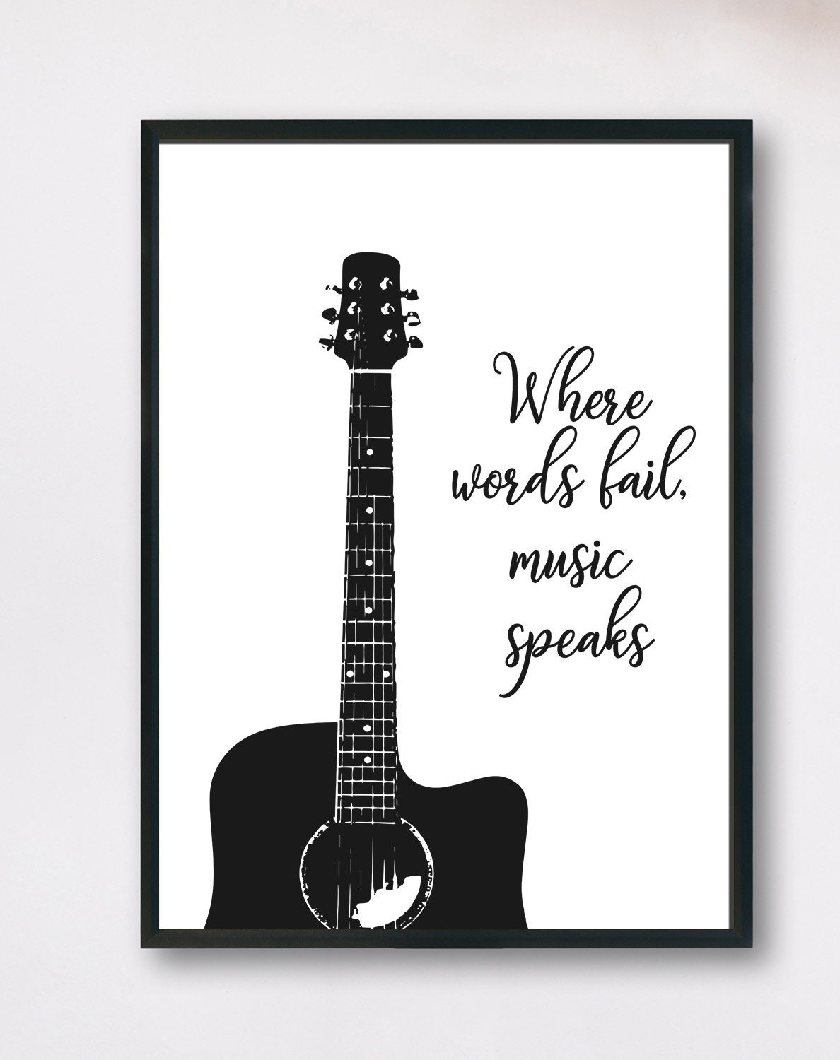 Create Gallery Wall, Three Music Quote Artworks, Set Large-scale Arts ...