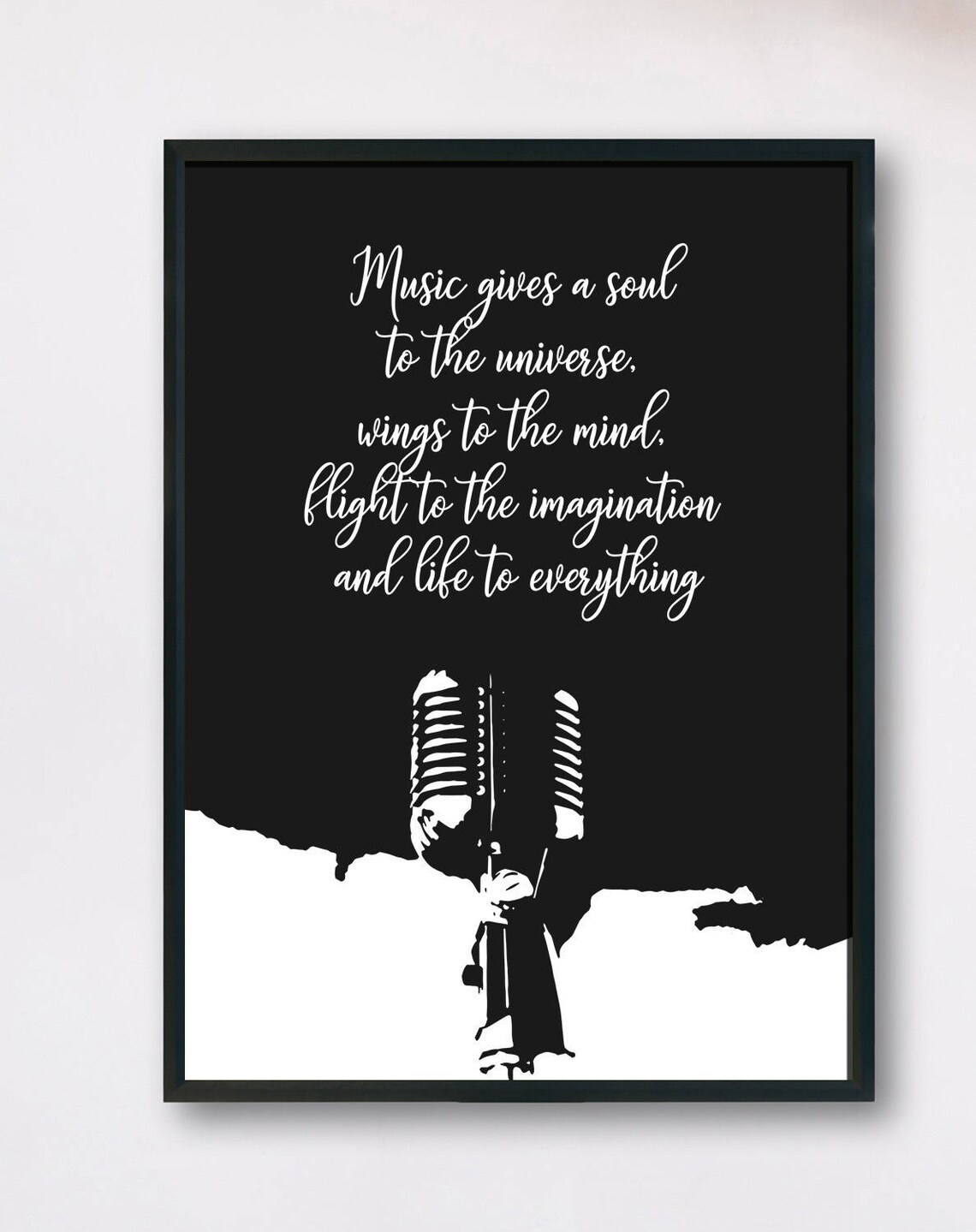 Quote About Music, Gift for Musician, Music Wall Art, Gift for Music ...