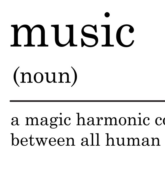 Music Definition Quotes Music Noun Definition Frame Wall Sign Fun