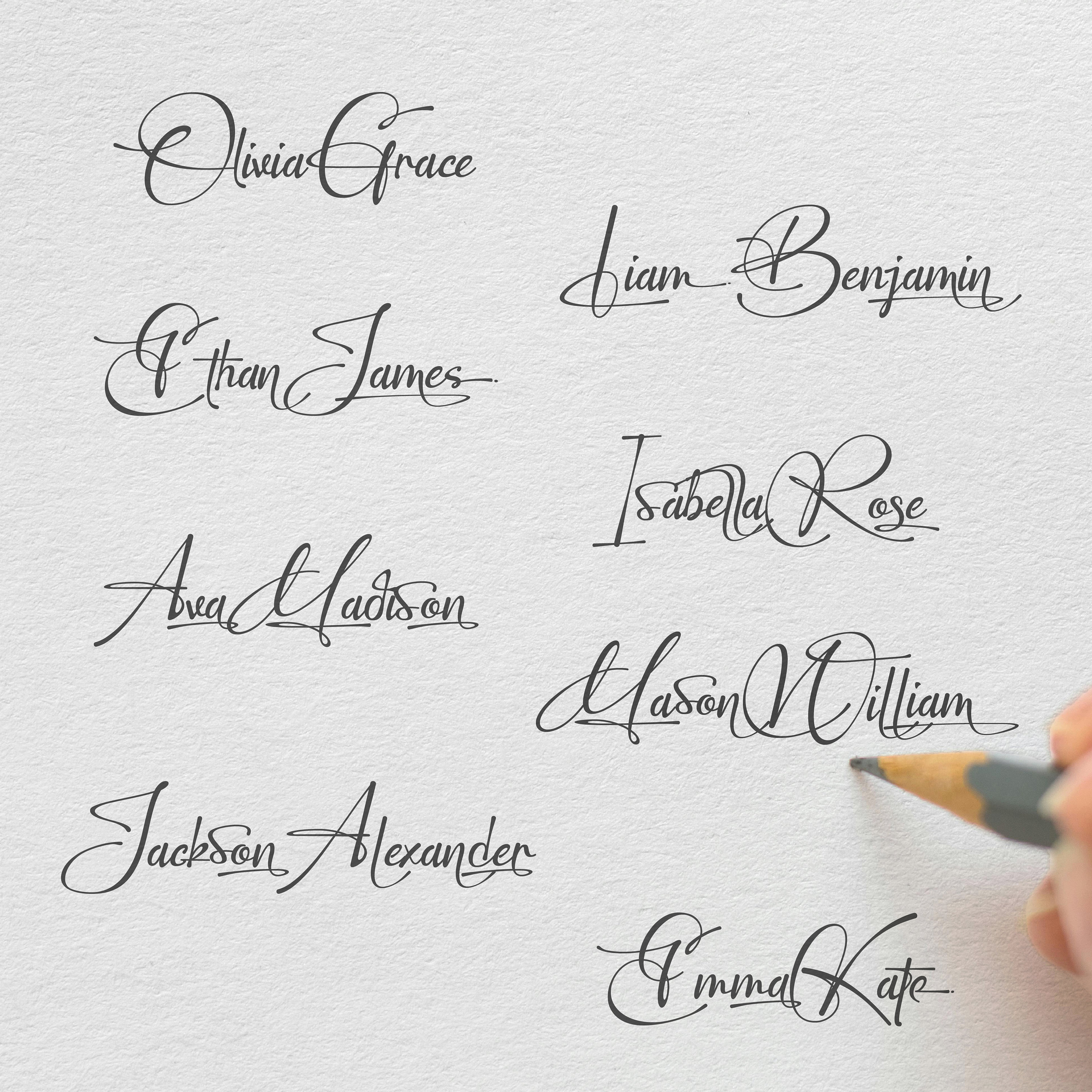 Personalised Handwritten Style Signature, Custom Handwriting Sign ...