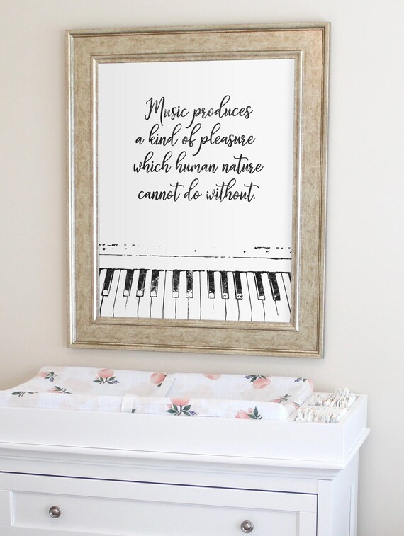 Quote about Music Gift for Musician Music wall art Gift for | Etsy