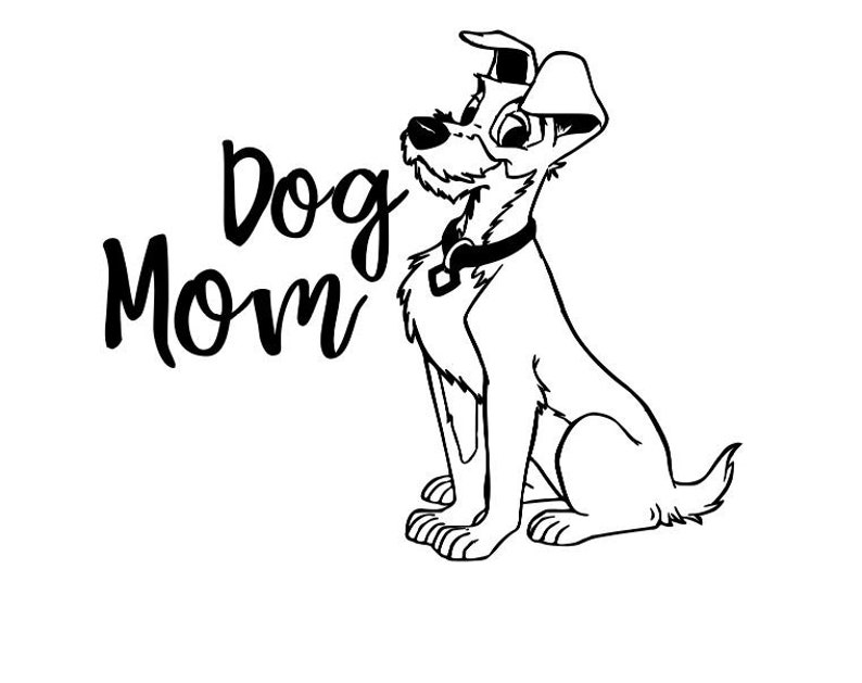 Lady and the Tramp Dog Mom Decals - Etsy