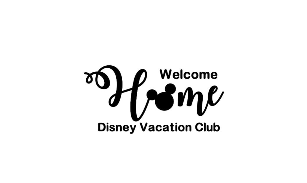 Disney Vacation Club Welcome Home Car Decal | Etsy