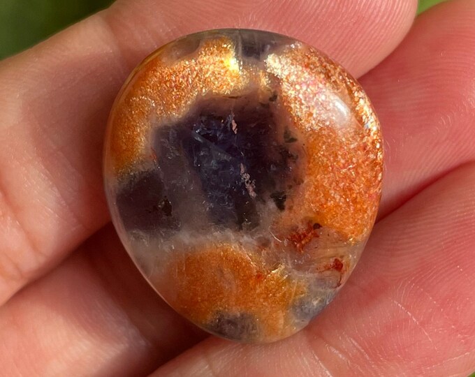 Iolite Bracelet With Ruby & Sunstone Sterling Silver or Rose - Etsy