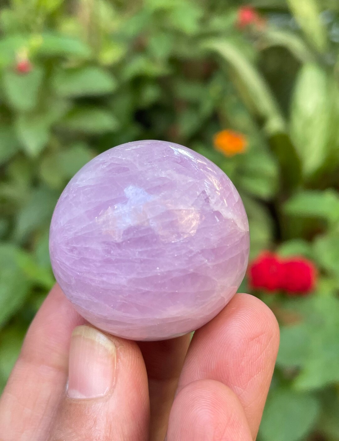 Beautiful Natural Kunzite Polished Sphere / Ball - Etsy