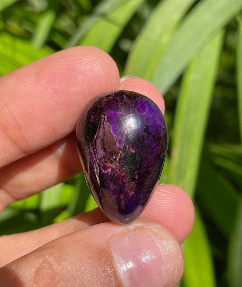 Beautiful Polished Natural Deep Purple Sugilite Egg Love - Etsy